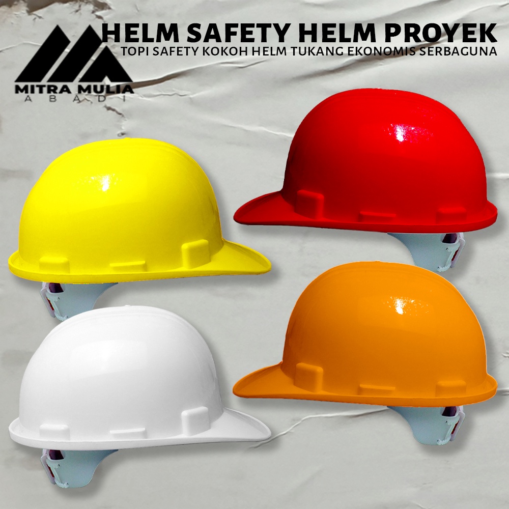 Jual topi safety kokoh helm tukang ekonomis serbaguna | helm safety ...