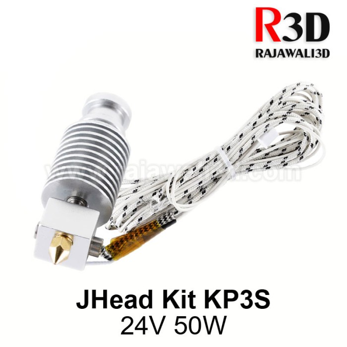 Jual J-Head KIT E3D V5 Short Extruder Hotend For KP3S 24V 50W 1.75mm ...