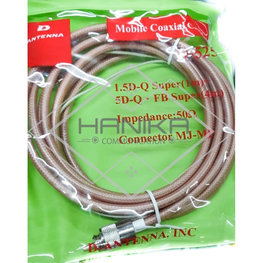 Jual D Antenna D-525 Kabel Teflon Mobil Bracket Antena HT Rig D525 5M ...