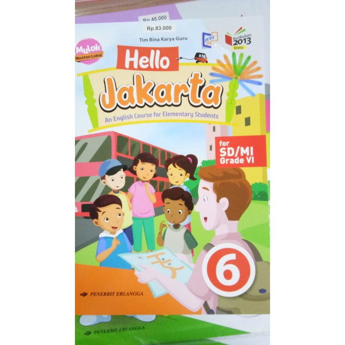 Jual 0024200250 - BUKU ERLANGGA (ORIGINAL) HELLO JAKARTA BOOK GRADE 6 ...
