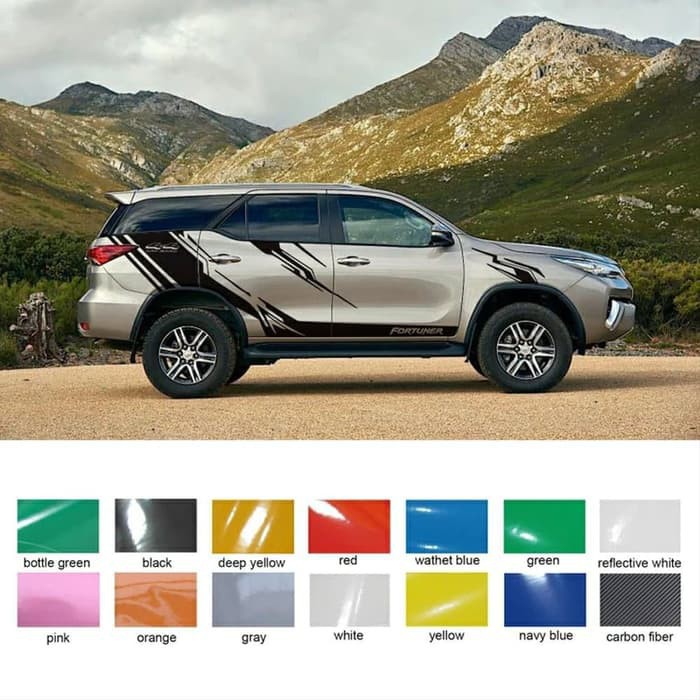 Jual Stiker sticker mobil fortuner cutting stiker fortuner sticker ...