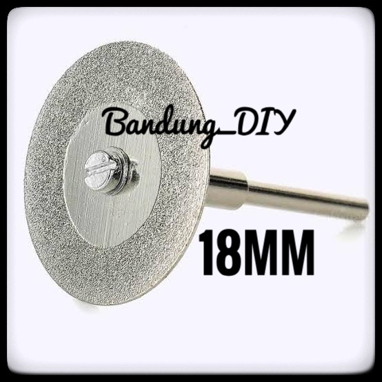 Jual Mata Mini Grinder Diamond 18mm Potong Logam Batu Kaca + Mandrel ...