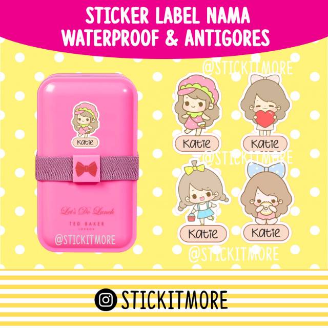Jual Sticker Label Nama Waterproof Ukachan 2 | Shopee Indonesia