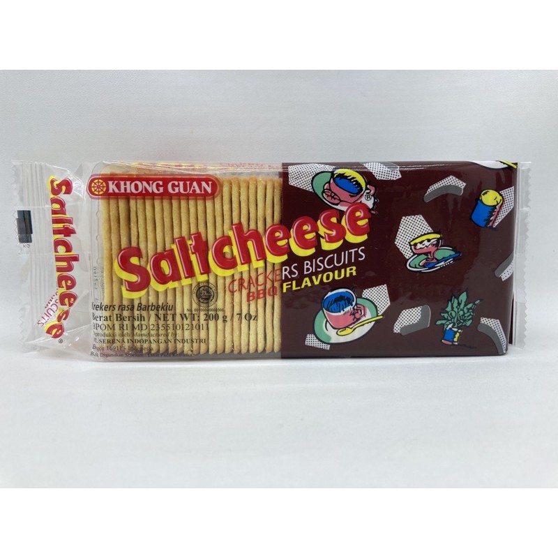 Jual Khong Guan SALTCHEESE CRACKERS BBQ 200gr8888166621008 | Shopee ...