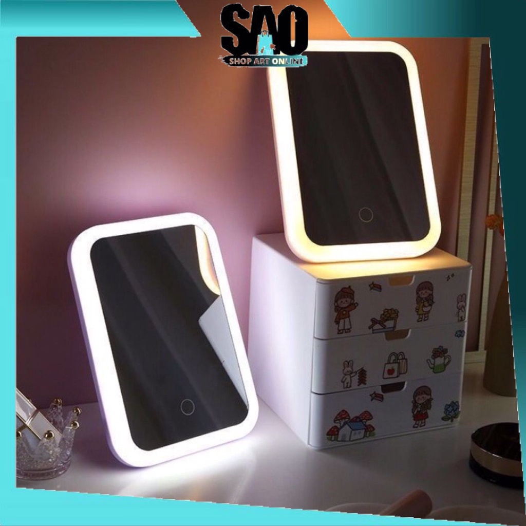 Jual SAO - Kaca Cermin Make Up / Mirror Touch Screen Led / Cermin Lampu ...