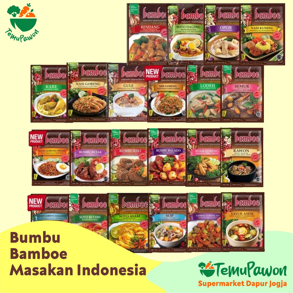 Jual BUMBU MASAKAN INDONESIA BAMBOE - Bumbu Dapur Siap Pakai ...