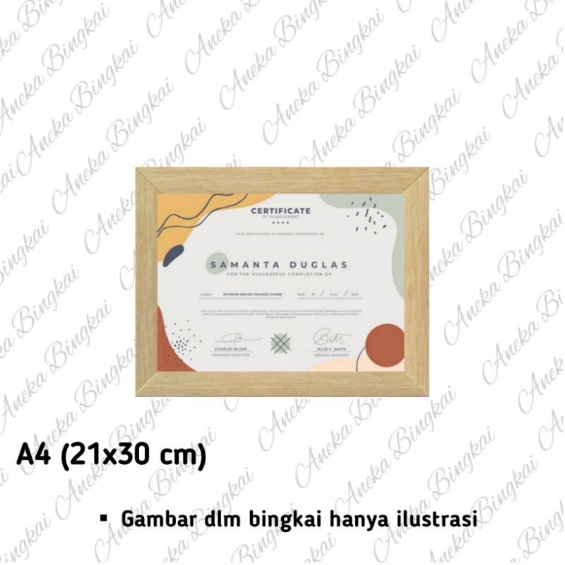 Jual Bingkai Sertifikat A4 Frame Sertifikat A4 Bingkai Piagam ...