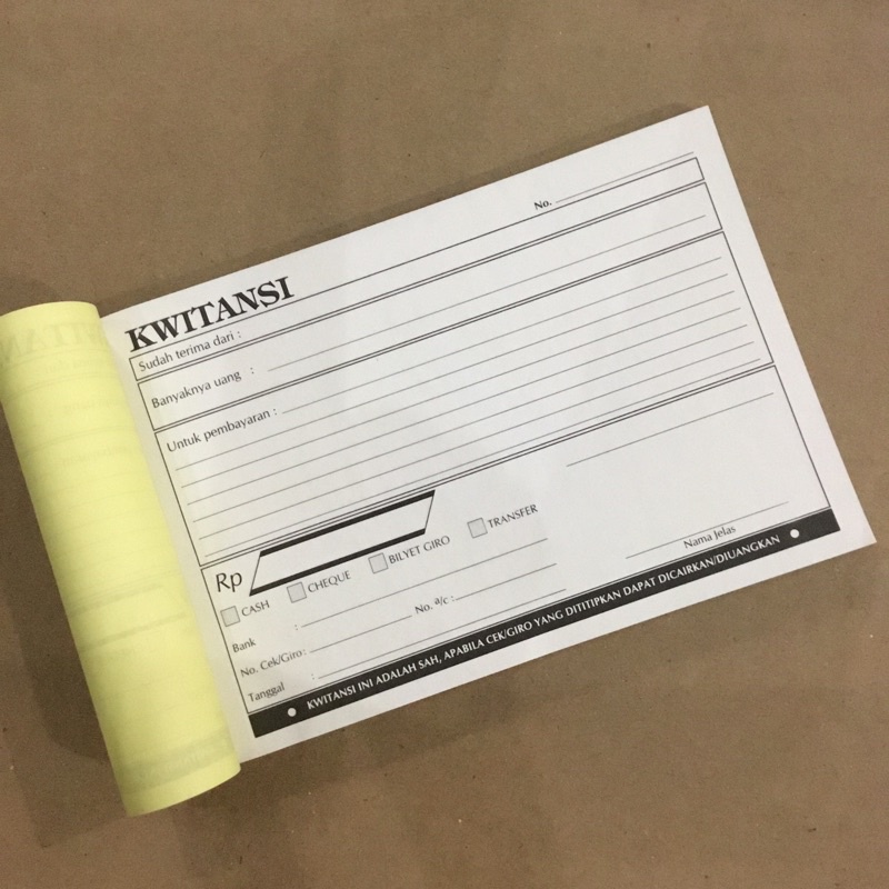 Jual Buku Kwitansi NCR Rangkap Dua (2) | Shopee Indonesia