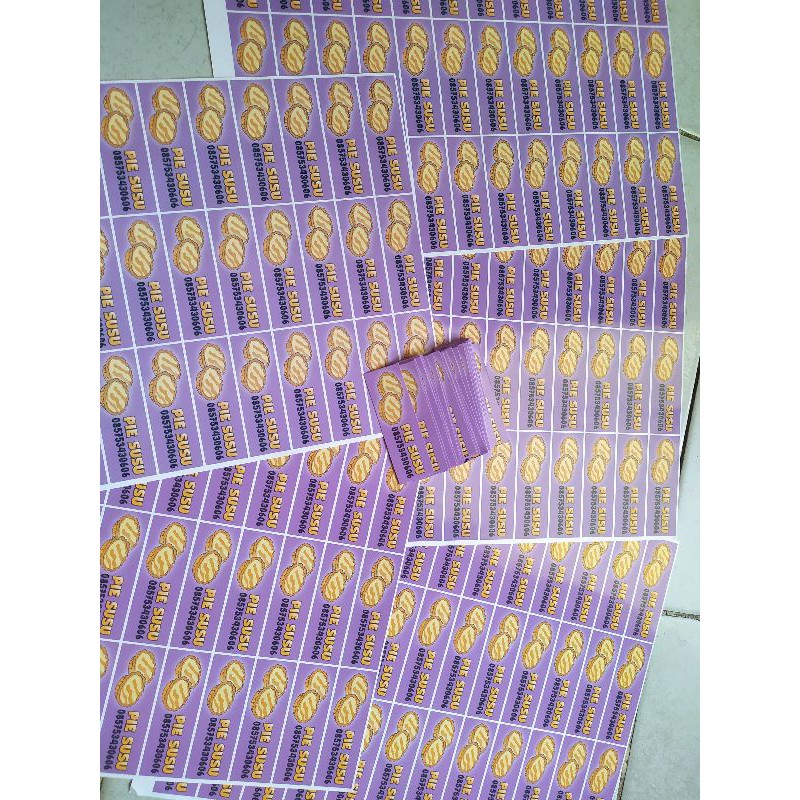Jual Jasa Cetak Sticker Stiker Label Logo Jualan | Shopee Indonesia