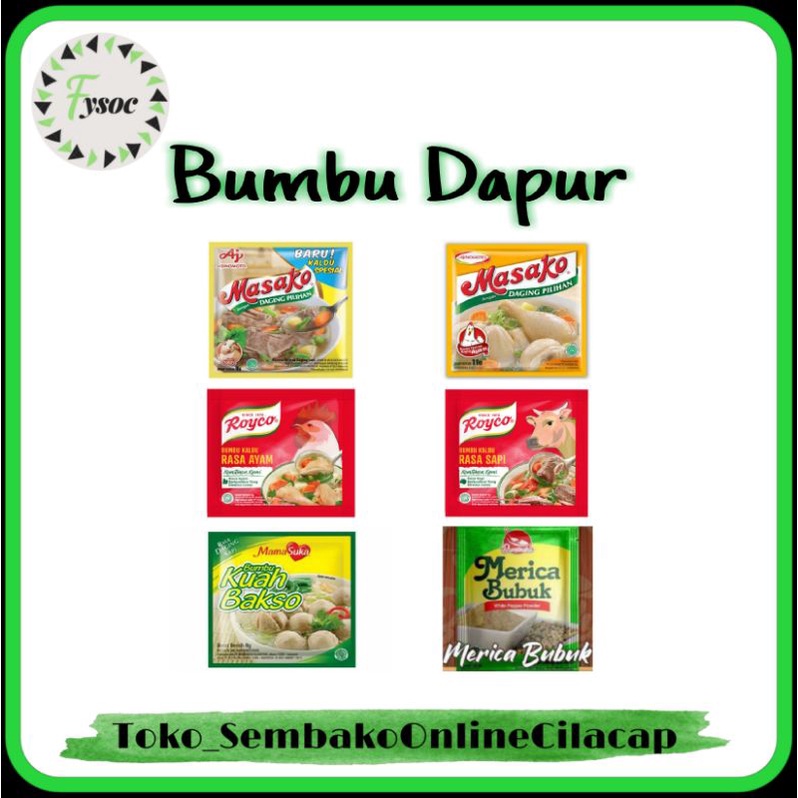 Jual BUMBU INSTAN BUBUK MERICA KUAH BAKSO MASAKO ROYCO MAMASUKA ...