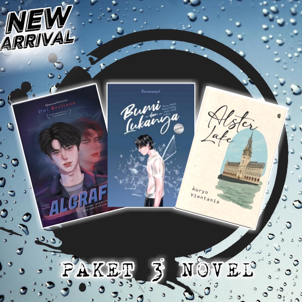 Jual Paket 3 Novel Bumi dan Lukanya - Algrafi - Alster Lake [SRIBELNOVEL] | Shopee Indonesia