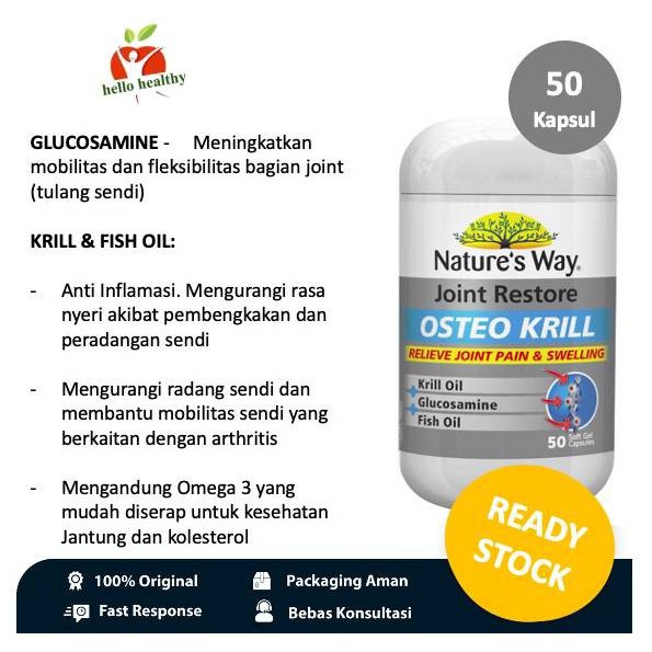Jual Nature's Way Joint Restore Osteo Krill Glucosamine Fish Oil ...