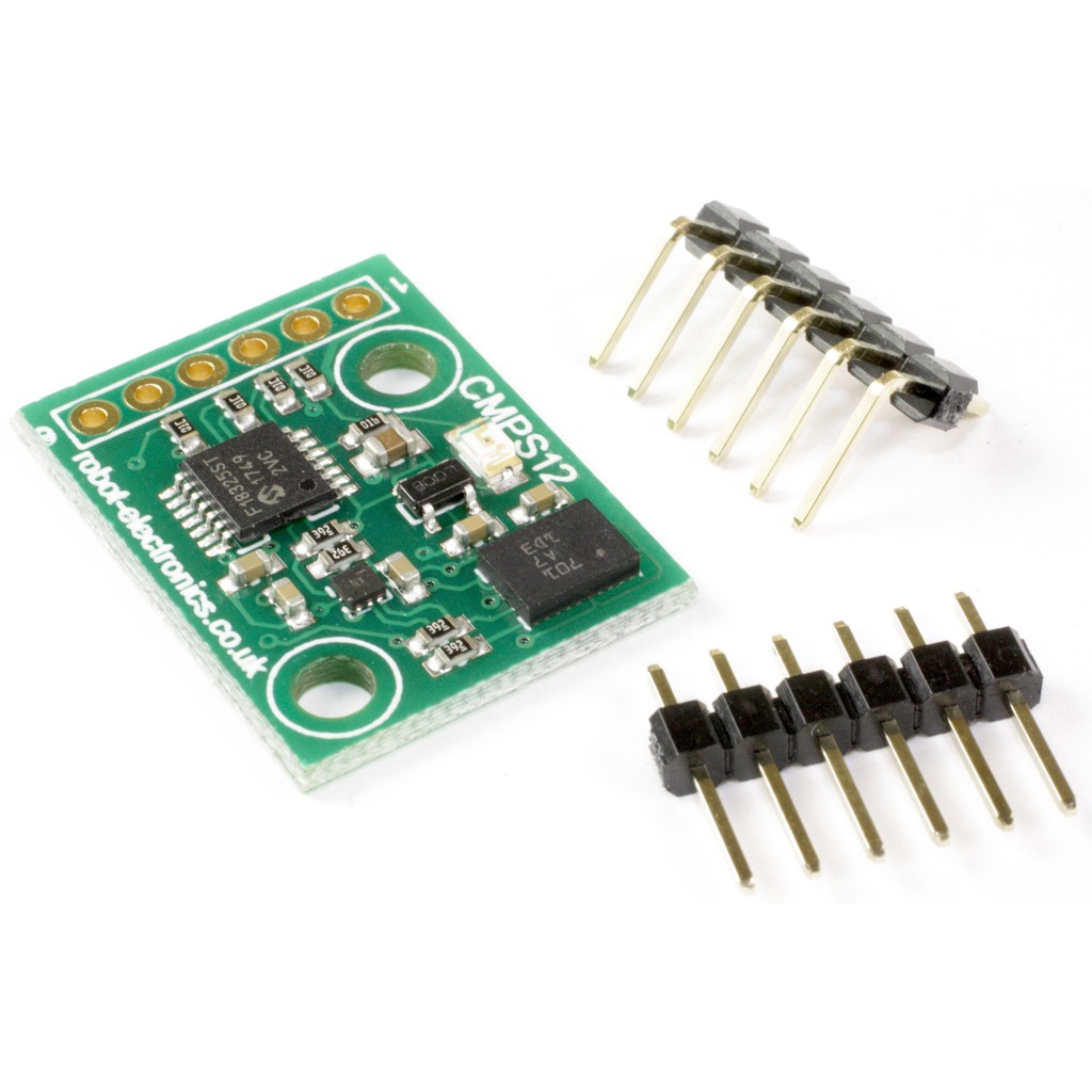 Jual CMPS12 Tilt Compensated Magnetic Compass Sensor Module Devantech ...