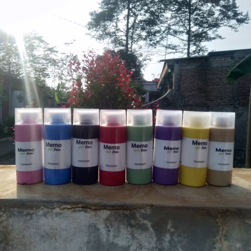 Jual Cat Sepatu,lukis jaket,lukis topi Acrylic Rubber,memo paint ,cat ...