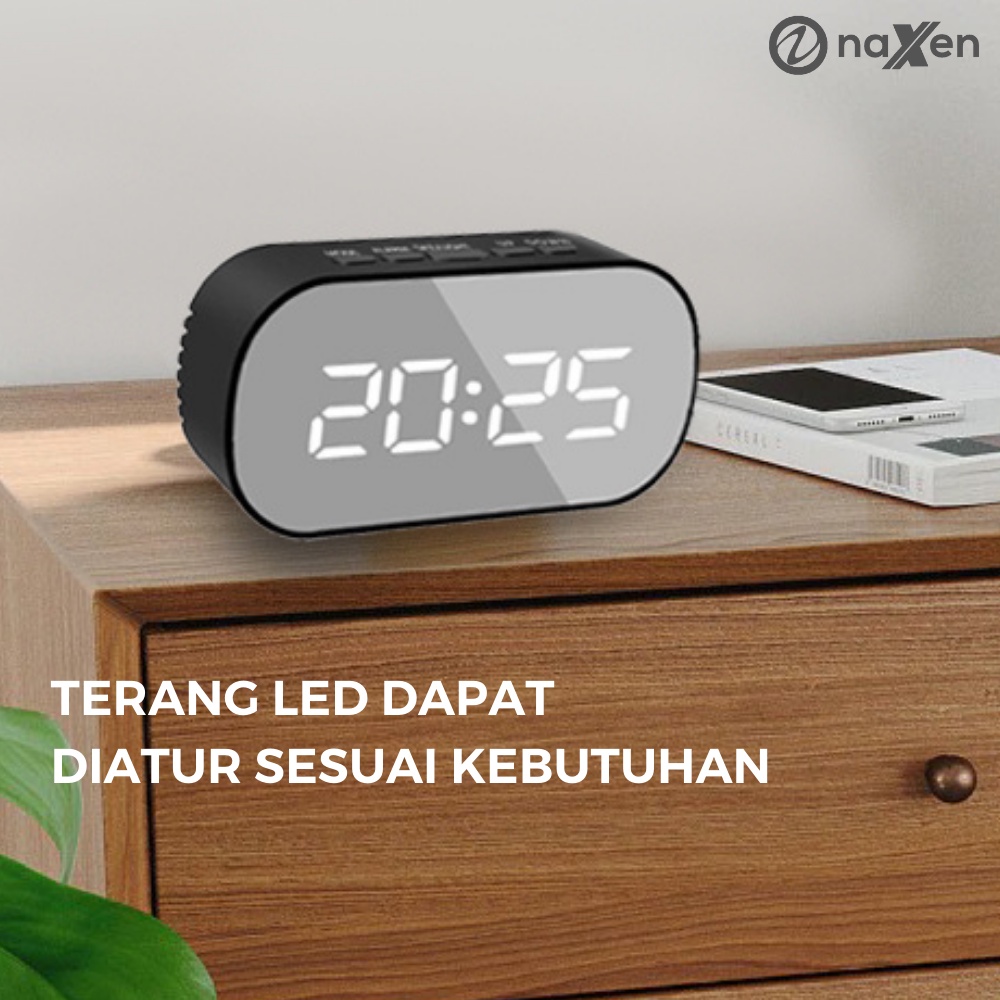 Jual Naxen Jam Meja Digital Alarm LED Mirror Clock DT-6506 Table Clock ...