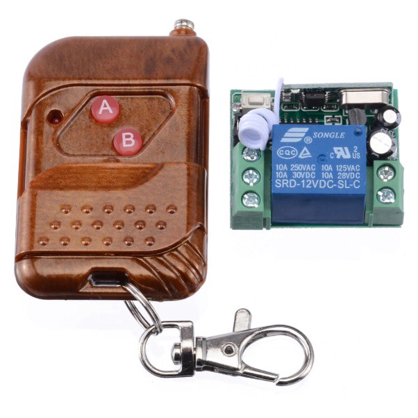 Jual Wireless 1Ch T4 NC 12V 433MHz RF Remote Control Switch Receiver ...