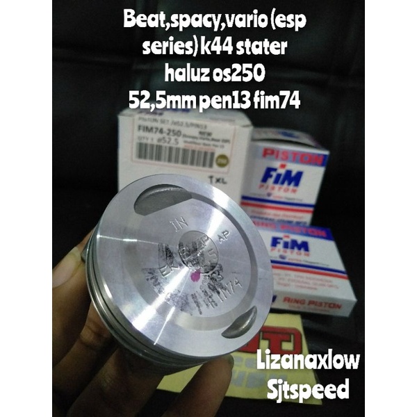 Jual Piston fim beat esp k44 os 250 fim74 52,5 pen13 stater haluz ...