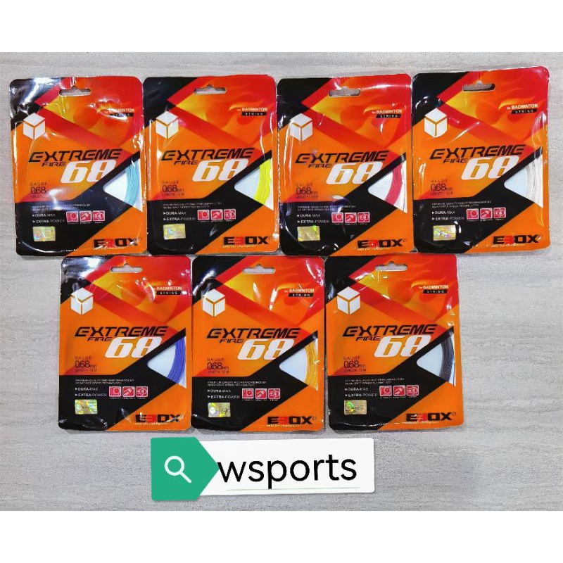 Jual Senar Badminton Ebox EXTREME FIRE 68 Original | Shopee Indonesia