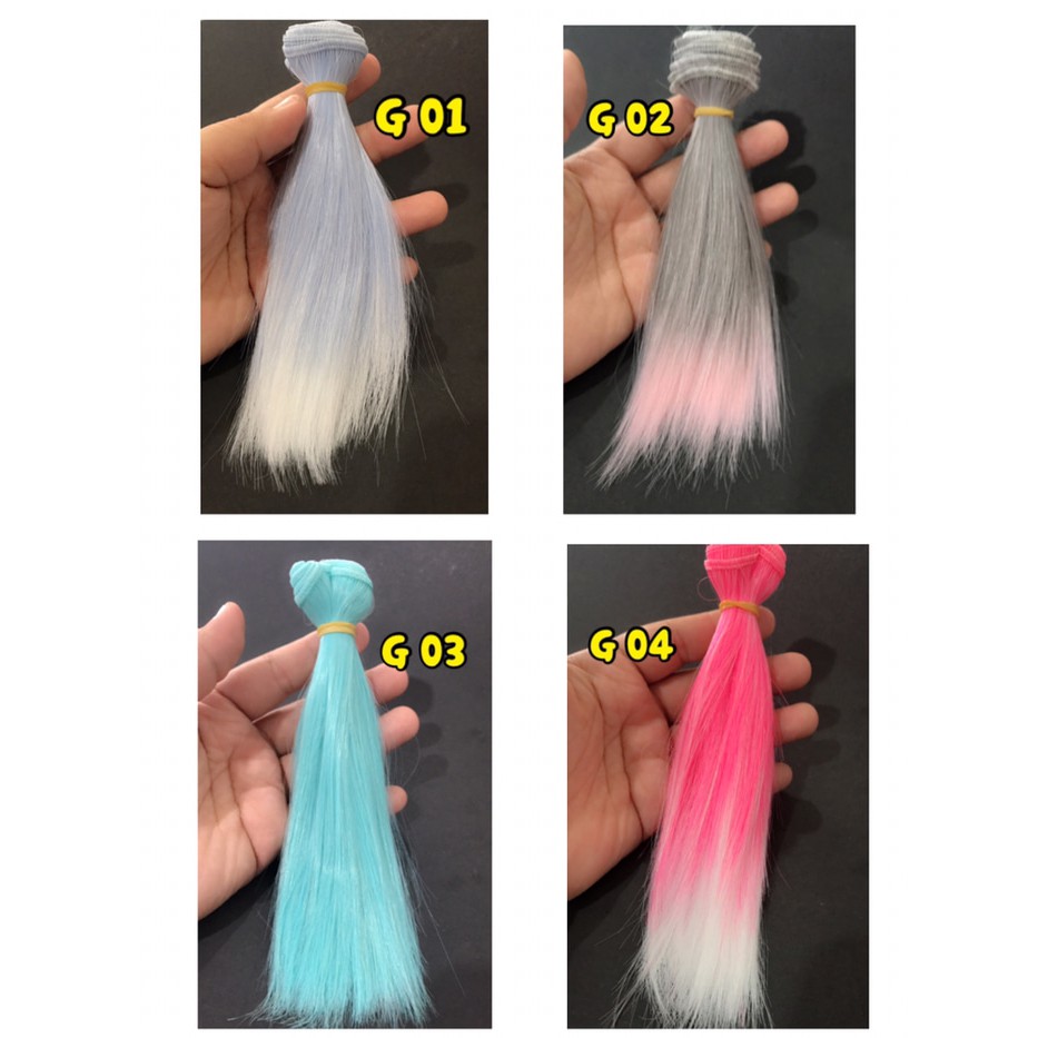 Jual Rambut boneka ball joint doll hair boneka barbie hair bjd rambut ...