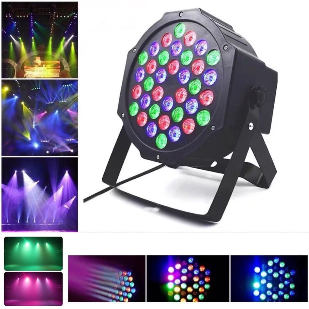 Jual 18W ParLed RGB LED Stage Lighting Flat Par Laser Projector Party ...
