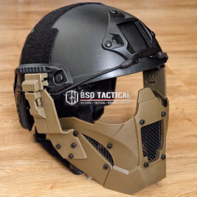 Jual Hobi/ Tactical Mask Iron Warrior Airsoft Half Face Protection ...