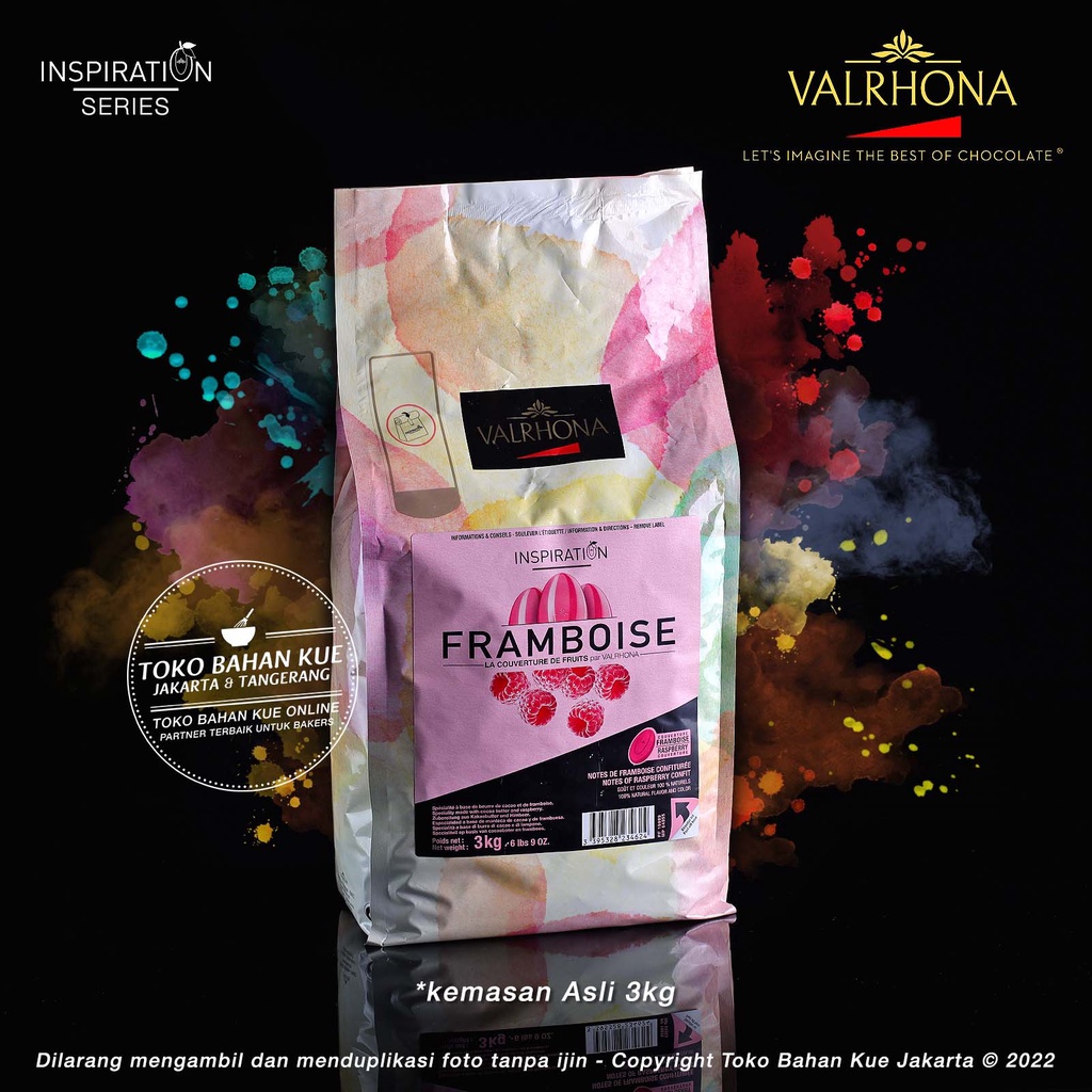 Jual Valrhona - Inspiration RASPBERRY 3kg Asli FRAIMBOISE Chocolate ...