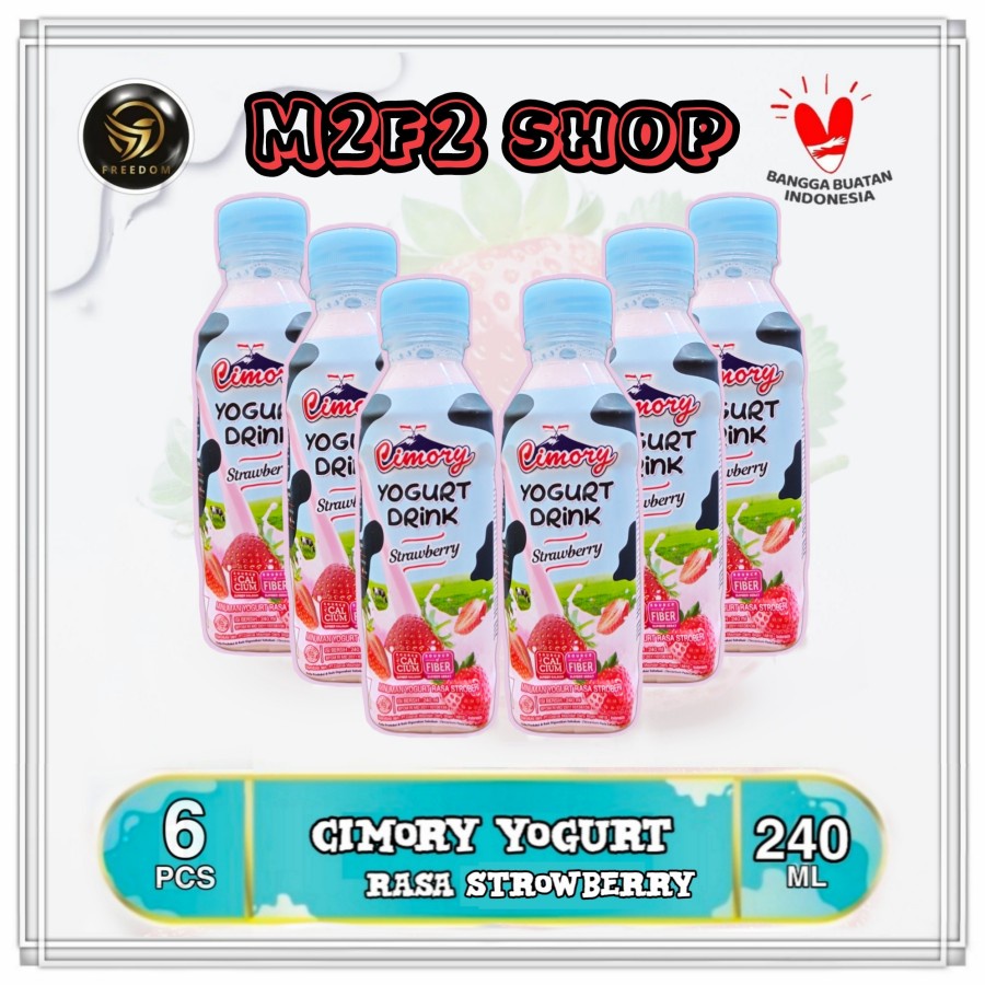 Jual Yogurt Cimory Drink Rasa Stroberi | Strawberry - 240 ml (Kemasan 6 Pcs) | Shopee Indonesia