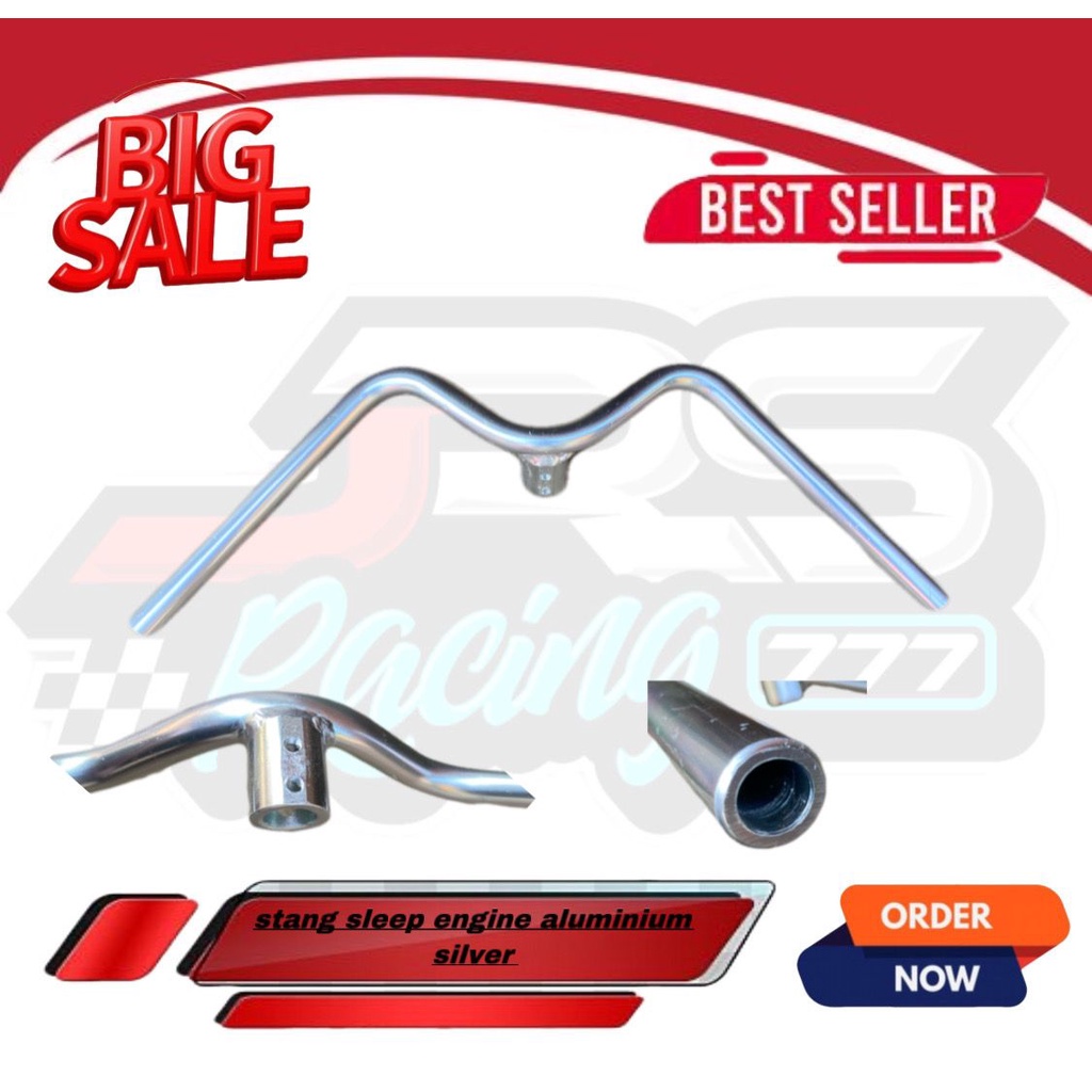 Jual Stank Stang sleep engine alumunium silver tebal ringan stank drag ...