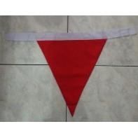 Jual scraf merah segitiga kombinasi putih panjang | Shopee Indonesia