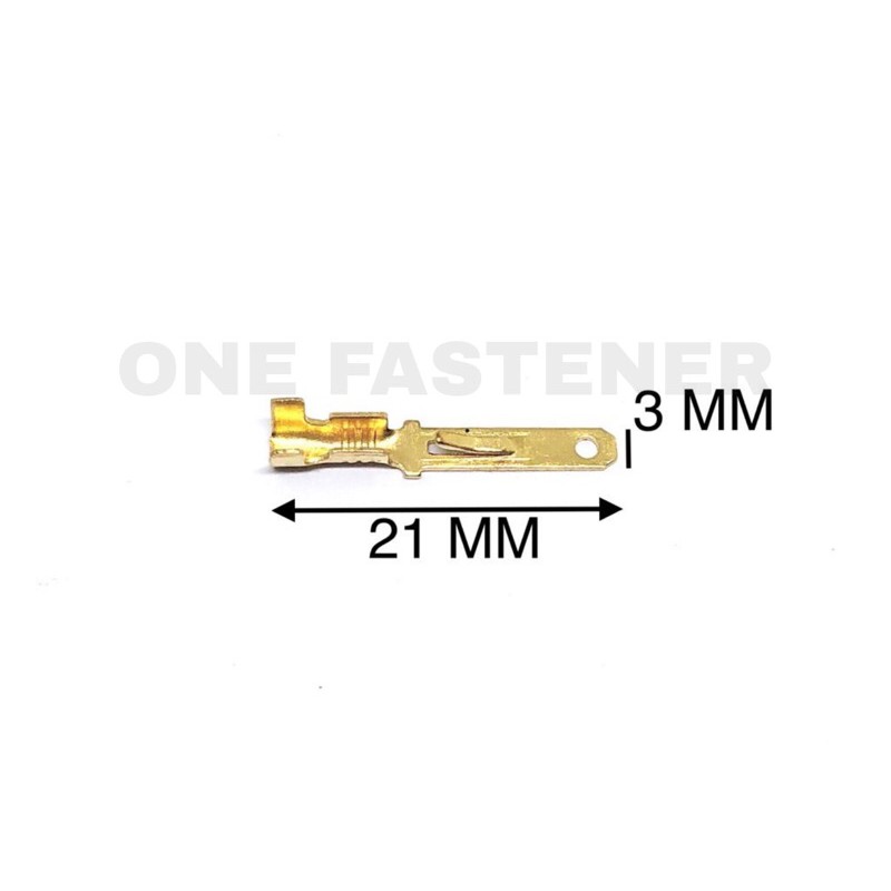 Jual 100 pcs Skun Terminal Kabel Gepeng MINI COWO MALE Kecil Kuningan ...