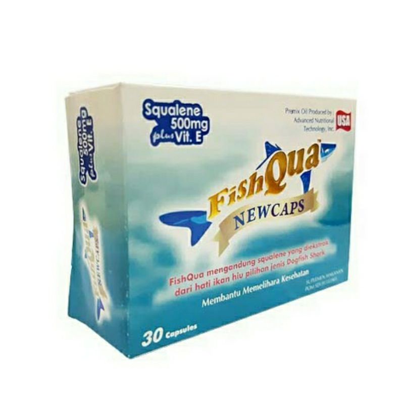 Jual fishqua newcaps/suplemen minyak ikan/anti capek | Shopee Indonesia