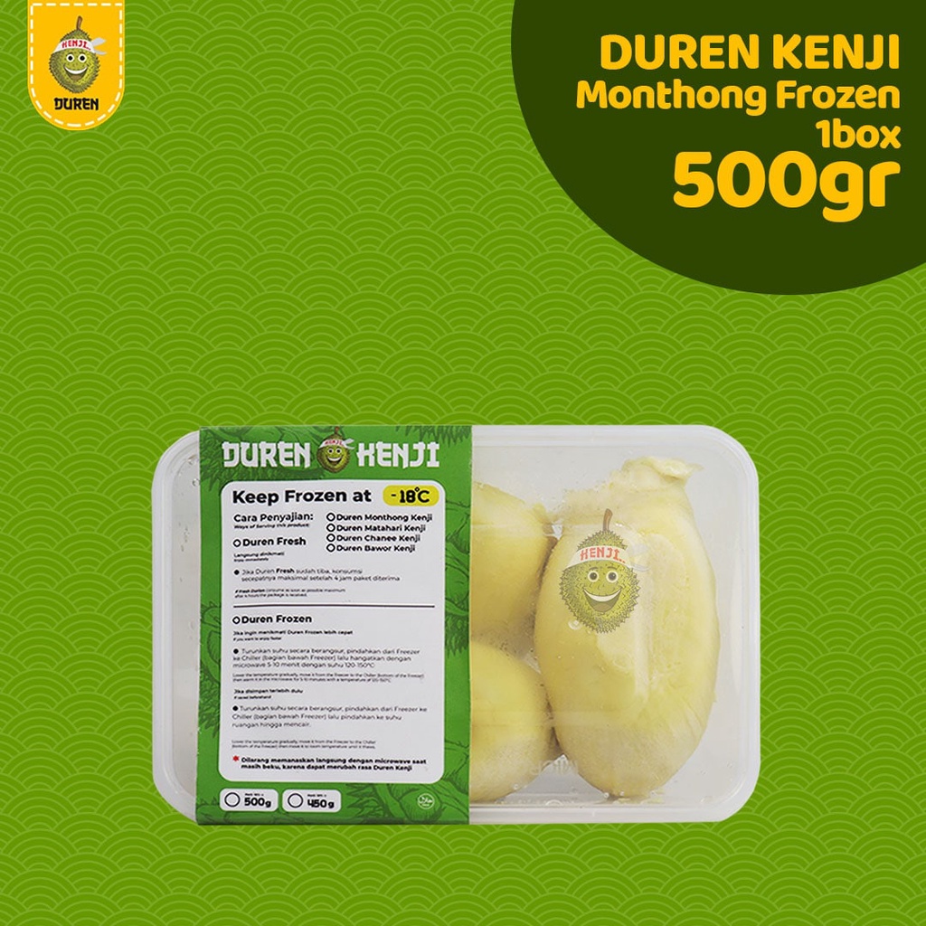 Jual Duren Montong Kenji Frozen 500gr | Durian Monthong Fresh Beku | Frozen Food | Shopee Indonesia