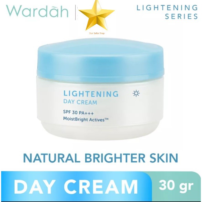 Jual ORIGINAL Wardah Lightening Day Cream Krim Siang 30 Gram Pot SPF 30 ...