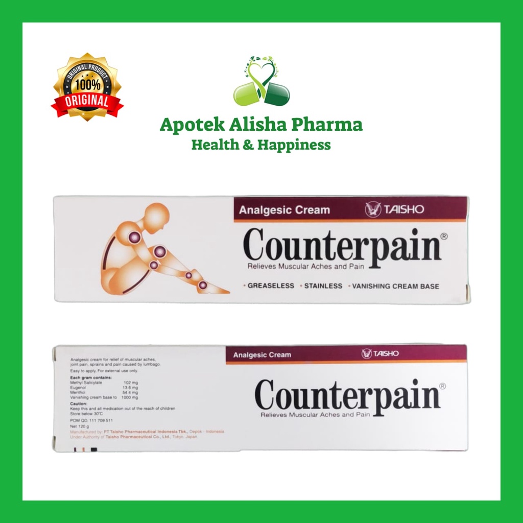 Jual Counterpain Analgesic Cream 60/120gr - Counterpain Krim Pereda ...