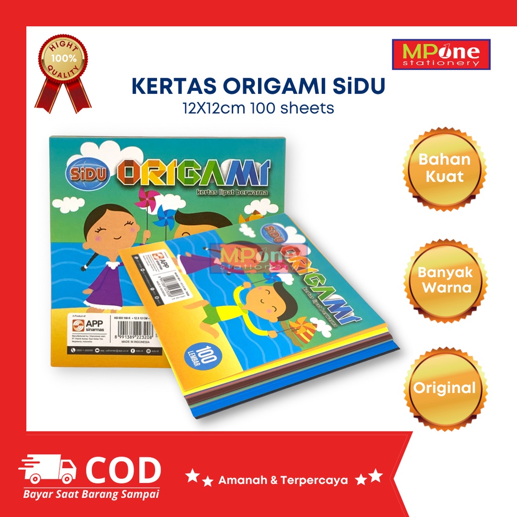 Jual (1 Pack) Kertas Lipat Origami Sidu Kecil Isi 100 Lembar / Kertas ... Jual (1 Pack) Kertas Lipat Origami Sidu Kecil Isi 100 Lembar / Kertas ...