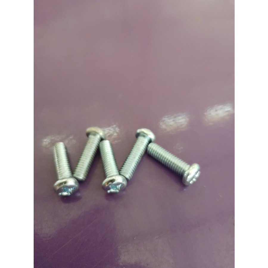 Jual Baut JP M 5x30/Baut JP M 5/Baut Kepala Obeng (+)/Bulat Pan Head Galvanis/(Per 10pcs ...