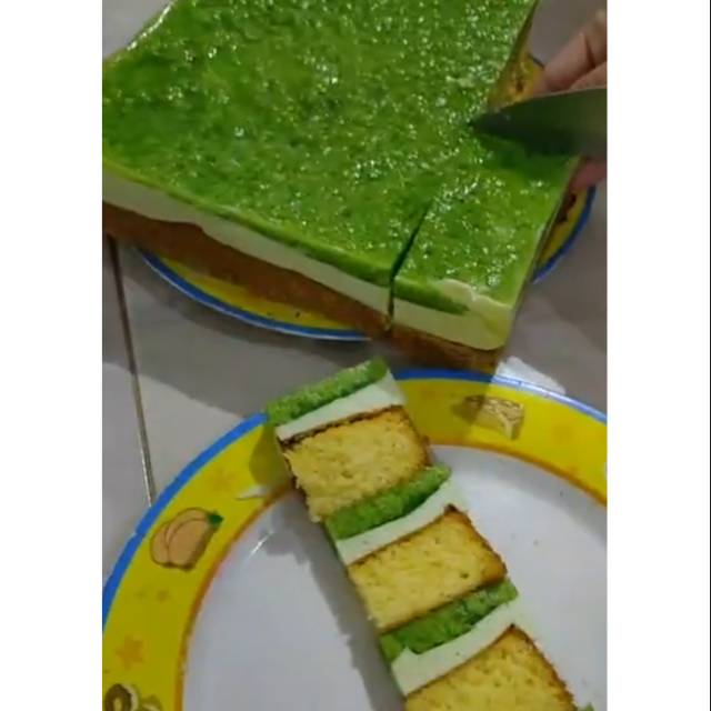 Jual Kue agar busa lumut/cake agar busa | Shopee Indonesia