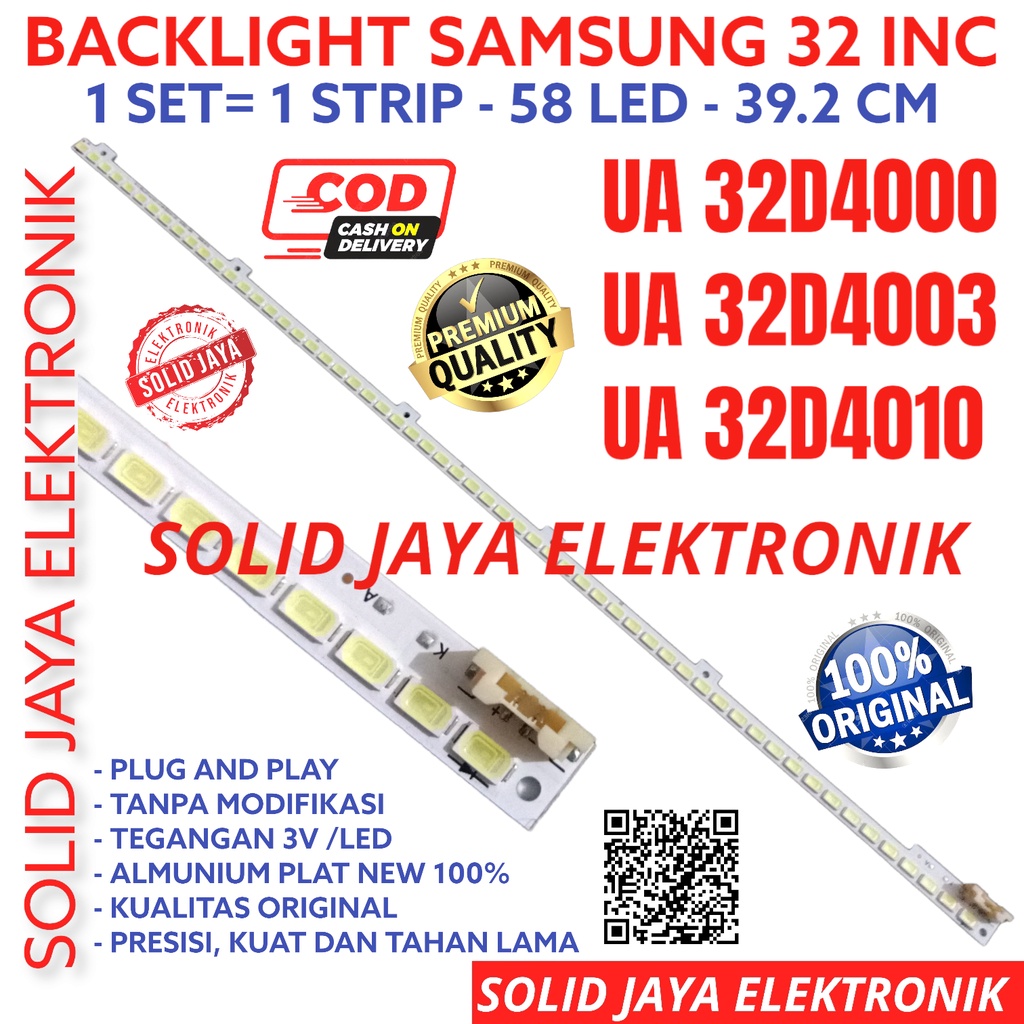 Jual BACKLIGHT TV LED SAMSUNG 32 INC UA 32D4000 32D4003 32D4010 UA32D4000 UA32D4003 UA32D4010 ...
