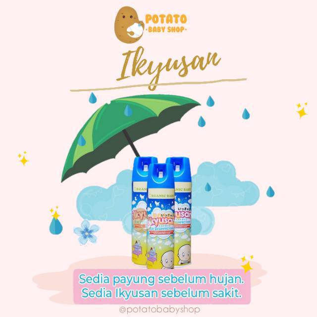 Jual Ikyusan Air Disinfectant Kemasan Extra 20% - Semprotan Ruangan ...