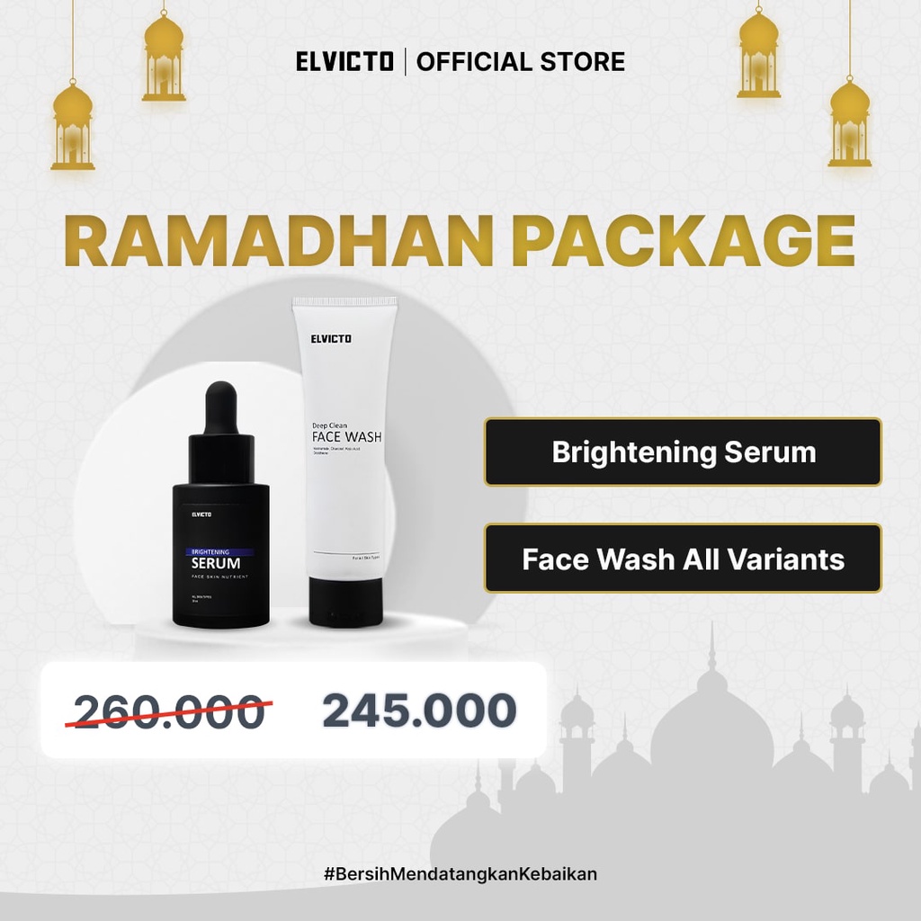 Jual RAMADHAN PACKAGE 8 (BRIGHTENING SERUM + FACE WASH) | Shopee Indonesia