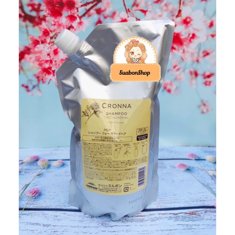 Jual Milbon Cronna shampoo color 1000ml | Shopee Indonesia