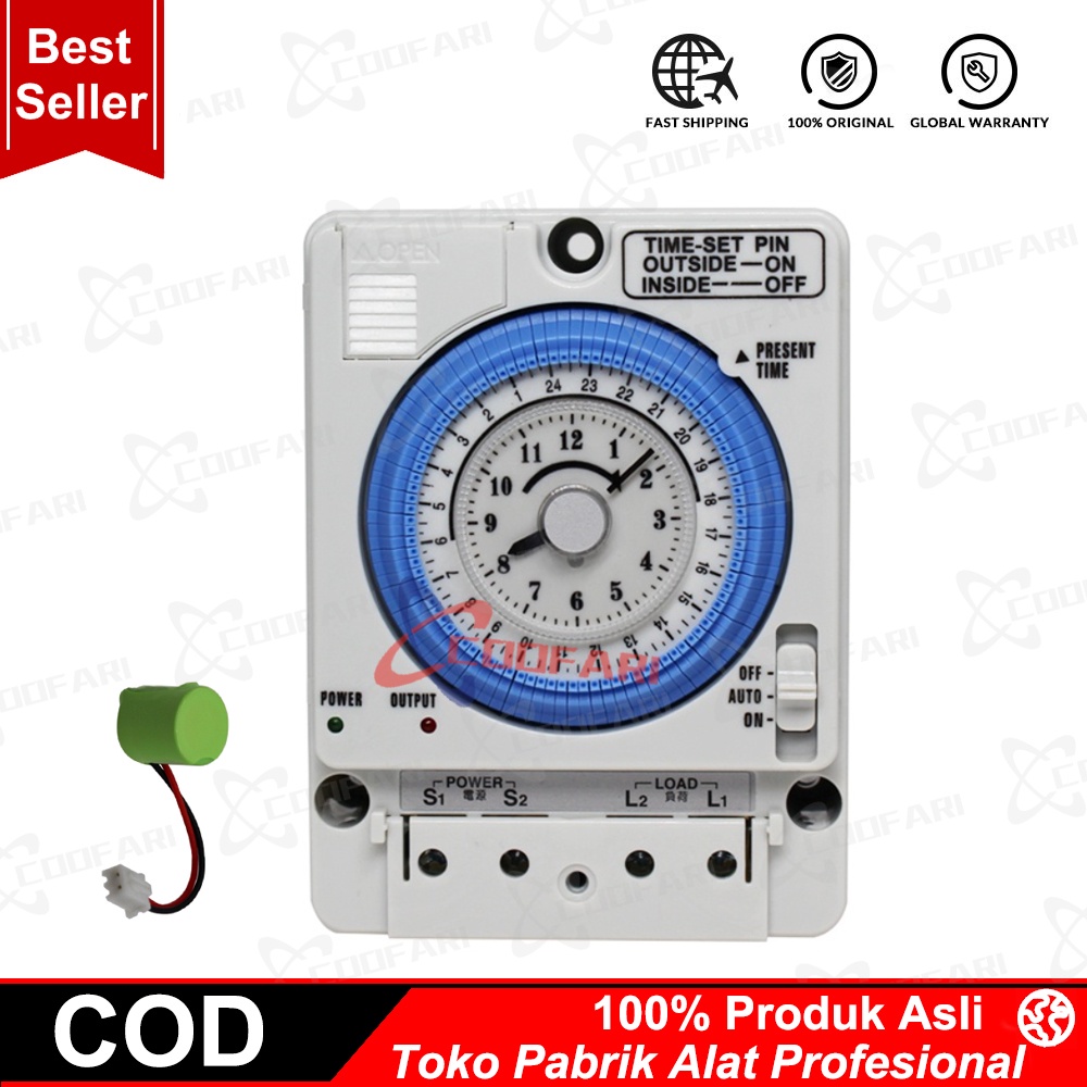 Jual New TB-388 Rectangle 15 minutes / 96 times Switch Timer With ...