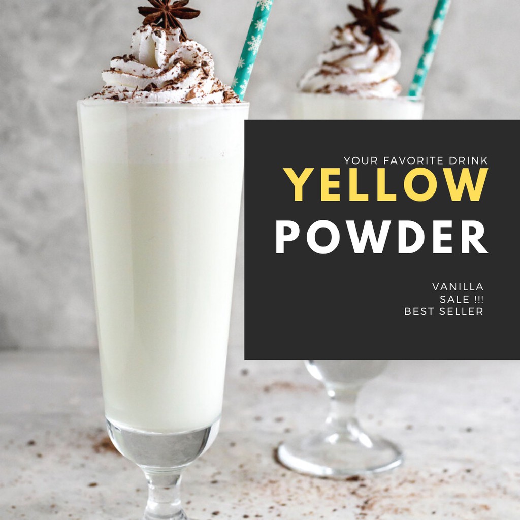 Jual BUBUK MINUMAN VANILLA POWDER DRINK 1KG/Bubuk Minuman rasa Vanilla ...