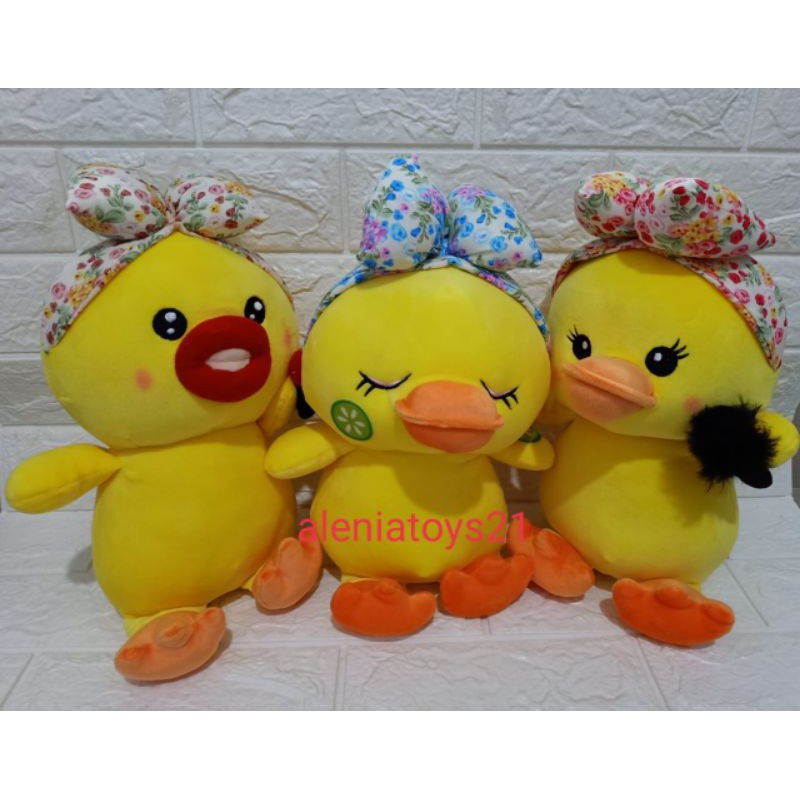 Jual boneka bebek kuning duck girly | Shopee Indonesia