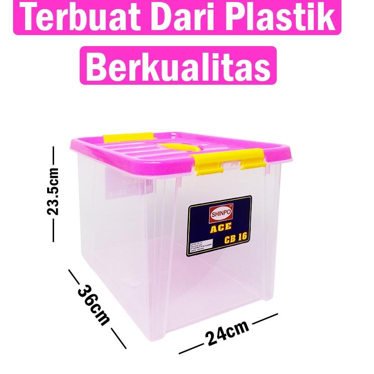 Jual Spesial Sale SHINPO Kotak Penyimpanan Kontainer Plastik 16 Liter ...