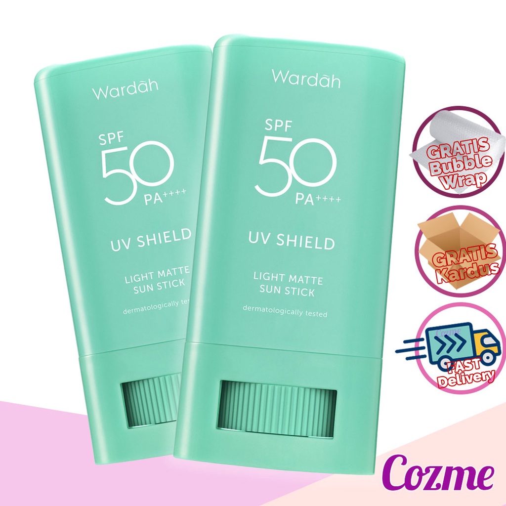 Jual WARDAH UV Shield Sunscreen Light Matte Sun Stick SPF 50 PA ...