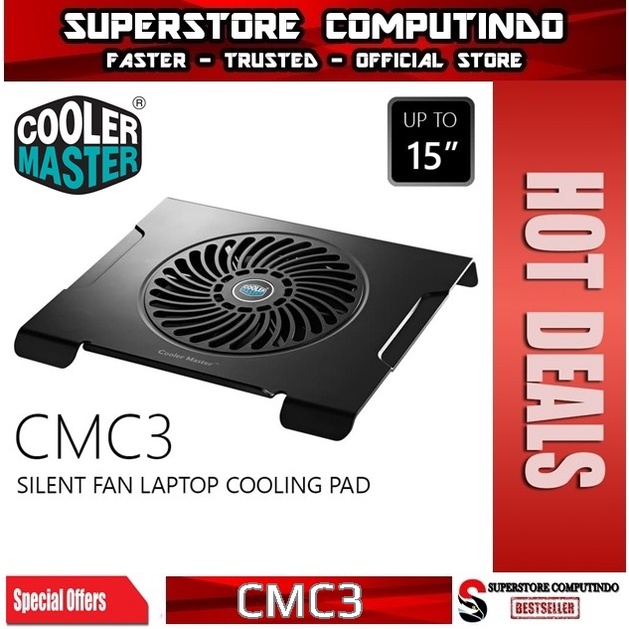 Jual Cooler Master Notepal CMC3 - Silent Fan Cooling Pad - Best Seller ...
