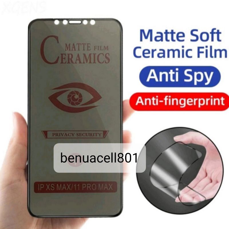 Jual TG Anti gores ceramic matte privacy anti spy OPPO all Type NEW UPDATE | Shopee Indonesia