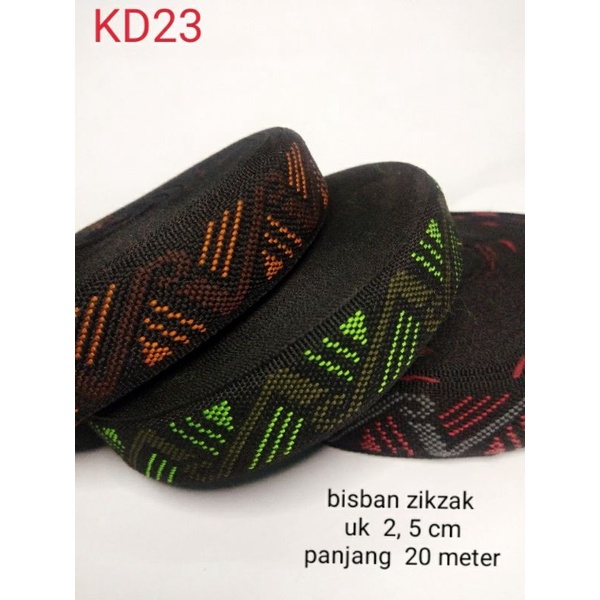 Jual bisban webbing terbaru KD89 ukuran 2, 5 cm 1 rol panjang 20 meter ...