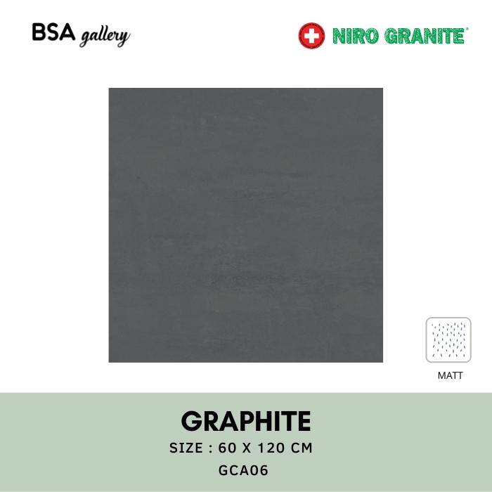 Jual NIRO GRANITE GRAPHITE 60X120CM GCA06 / GRANIT LANTAI DINDING MATT ...